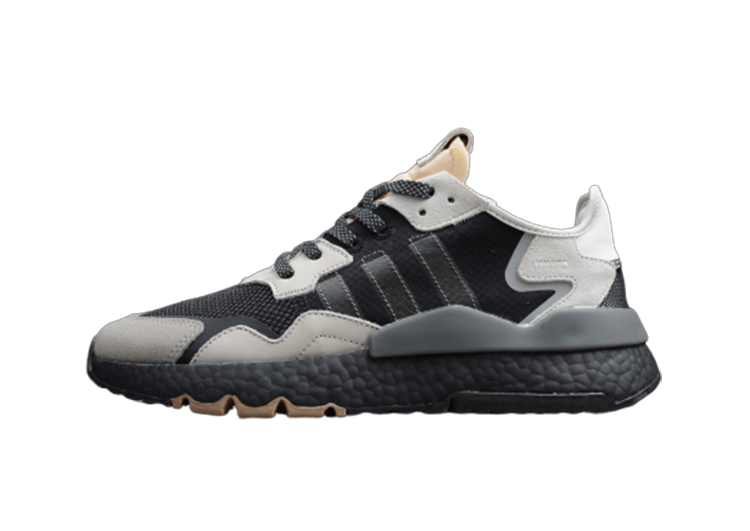 ADIDAS NITE JOGGER BOOST BLACK BEAVER - MALLSHOES - קניון המותגים נעלי נייק