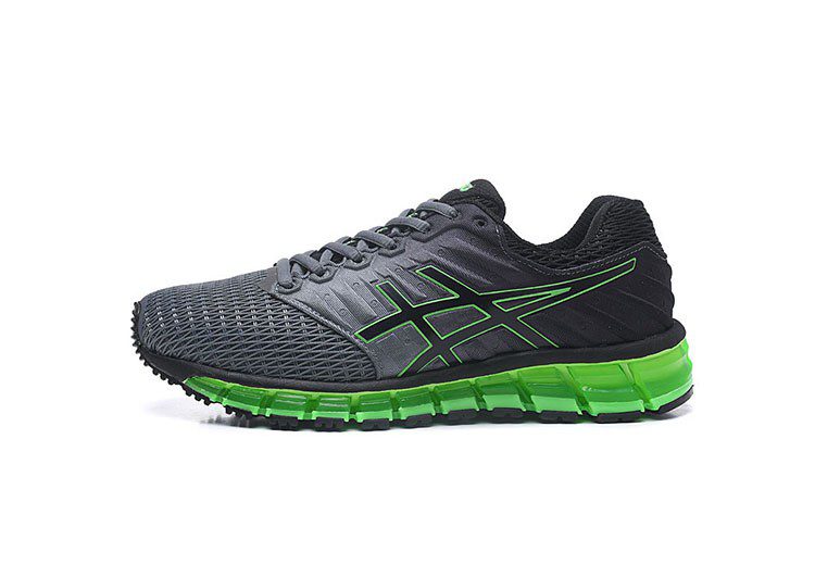 נעלי אסיקס-ASICS - Gray Fluorescent Green - MALLSHOES - קניון המותגים ...