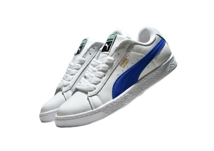 נעלי פומה-Puma Basket classic LFS-White-Blue - MALLSHOES - קניון ...